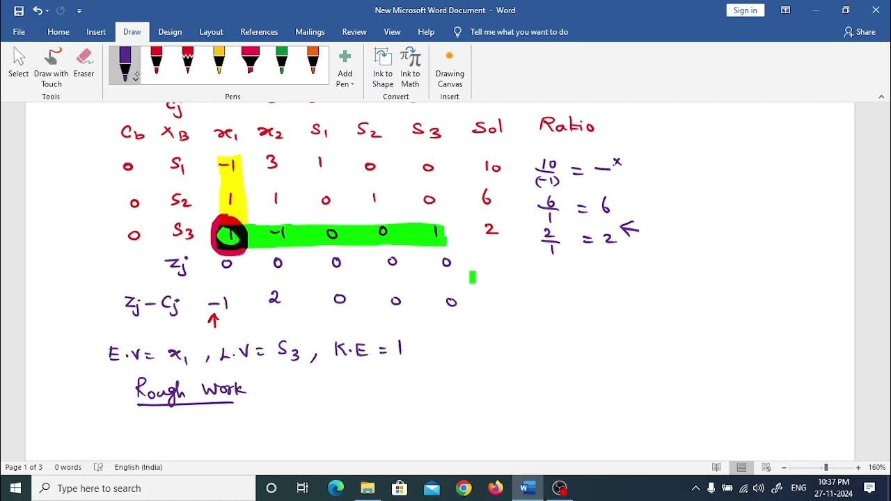 Solving minimization LPP using Simplex method - YouTube
