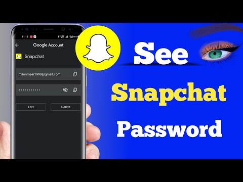 How to See Snapchat Password || How to find out my snapchat password