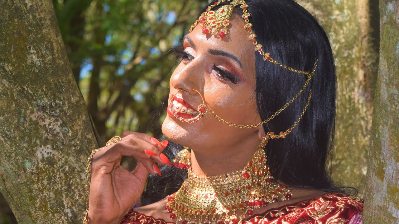 Boy became a bride- Portraits #bride #lehenga # crossdressing #makeup ...
