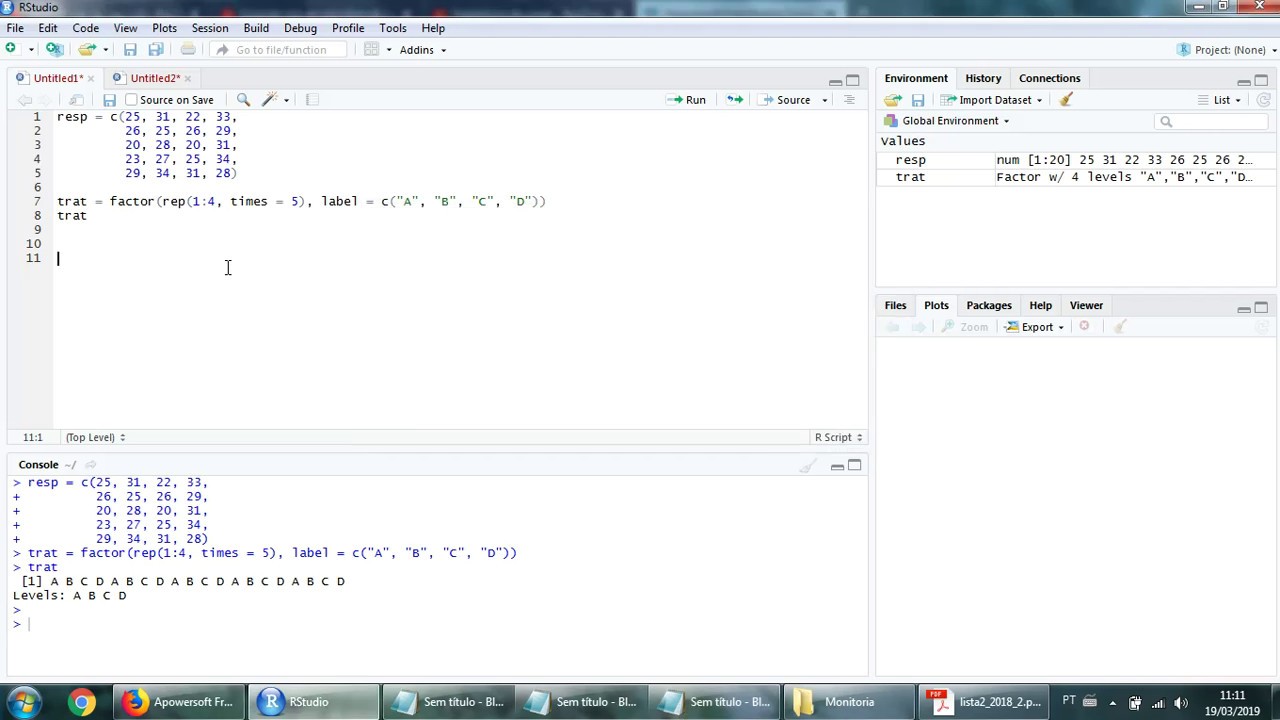 Homogeneidade das Variâncias no RStudio Para iniciantes Retificação ...