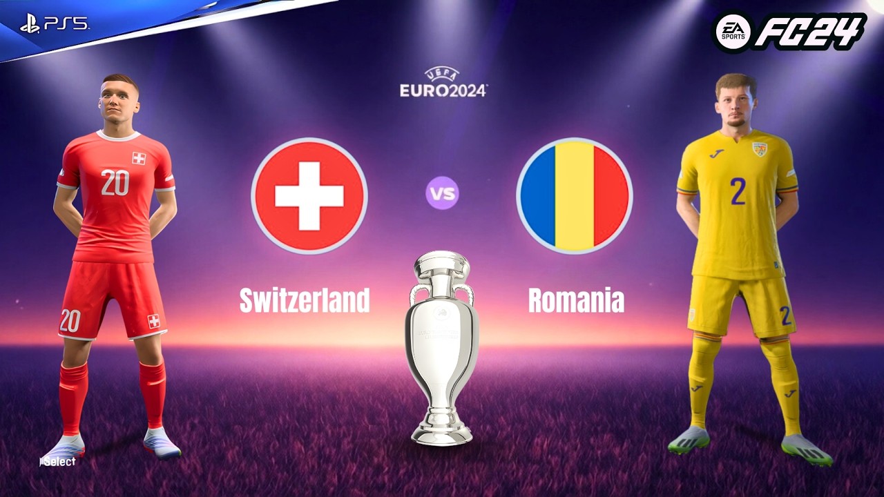 FC 24 | SWITZERLAND vs ROMANIA | Euro 2024 Highlights | Dramatic Second ...