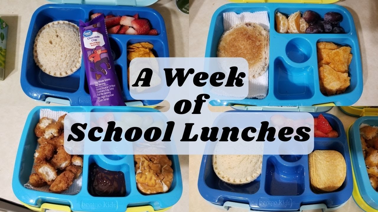 A Week of School Lunches - Week 4 (School Year '24-'25) - YouTube
