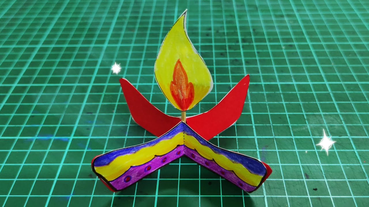Y2.12.1 A 3D Diya Craft - YouTube