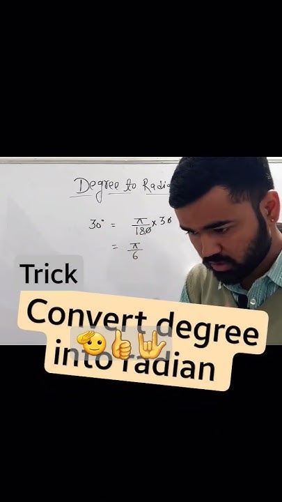 Convert degree into radian #degree #radian#trick #youtubeshorts #viralshorts #tranding # ...