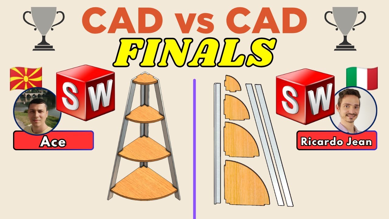 CAD vs CAD Tournament - World Championship FINALS - SOLIDWORKS vs ...