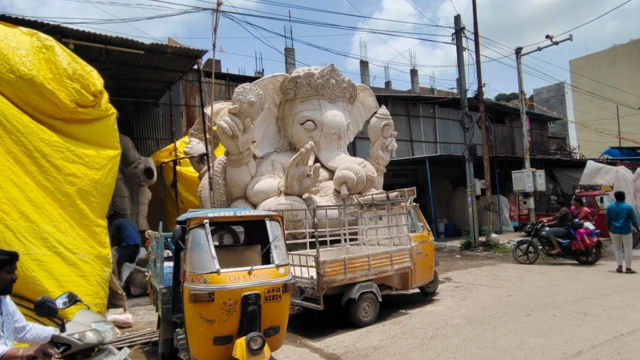 Dhoolpt Area Full with Ganesh Idol's | Ganesh making 2023 | Dhoolpet ...