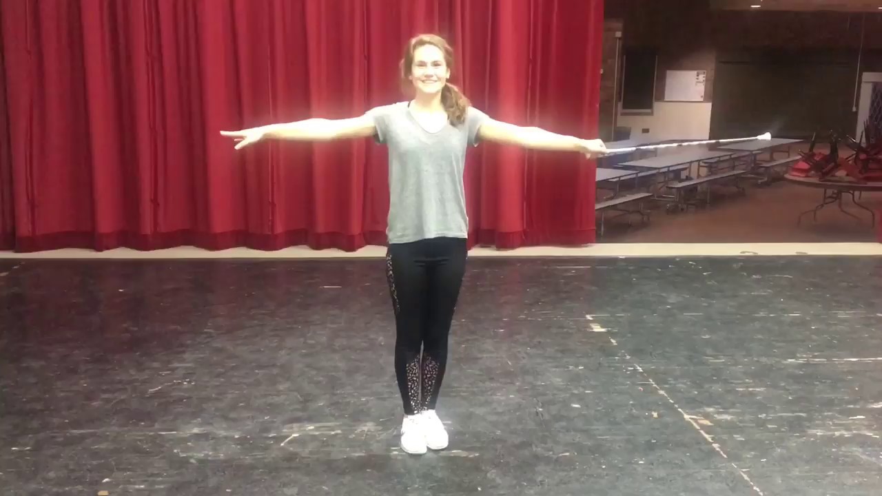Baton Twirling Routine Broken Down - YouTube