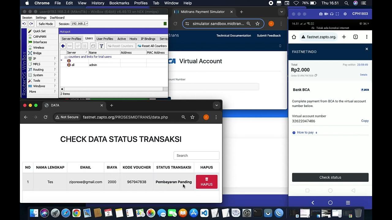 Implementasi Payment Gateway (Midtrans) Pada Hotspot Mikrotik - YouTube