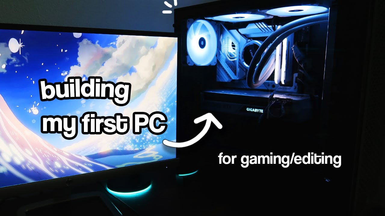 building my first gaming PC - black and white aesthetic | RTX 3070 | i7 ...