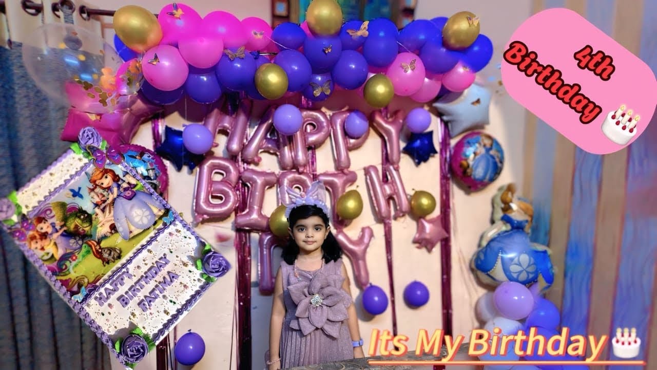 4th BIRTHDAY CELEBRATION OF SYEDA FATIMA ALI !!Happy Birthday To You ...