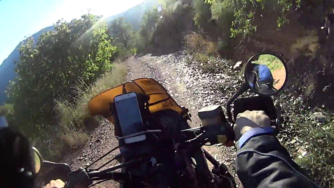 on/off road bmw r100GS sierra de Espadán - YouTube