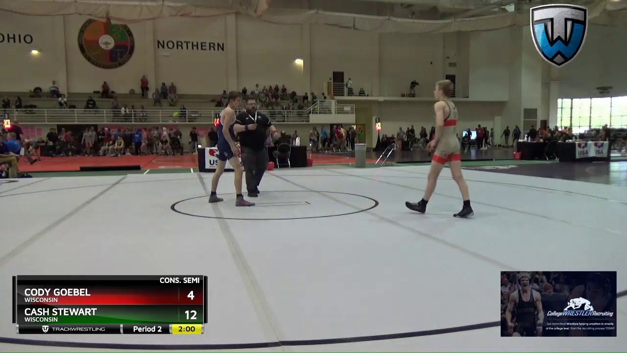 16U 120 Cody Goebel Wisconsin Vs Cash Stewart Wisconsin - YouTube
