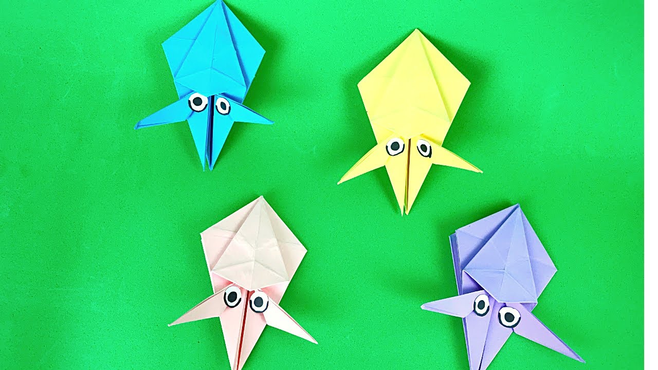 Creative Cuttlefish Paper Craft Making | Simple DIY Craft - YouTube