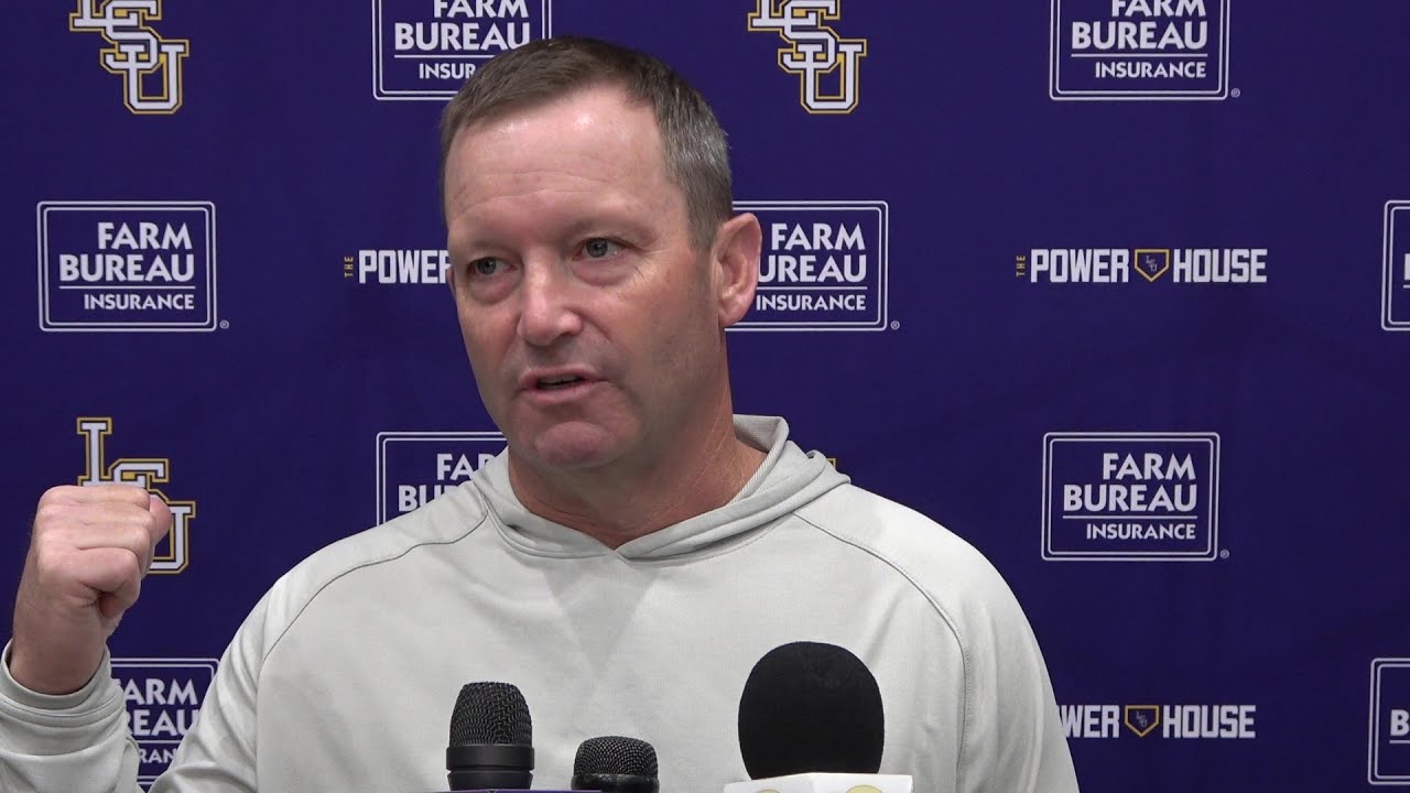 LSU Jay Johnson recaps Oklahoma series sweep & more - YouTube