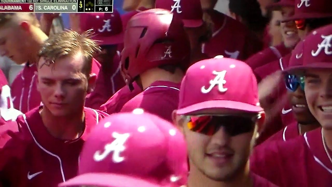 Alabama's Jackson Tate hits home run vs. South Carolina in SEC tourney ...
