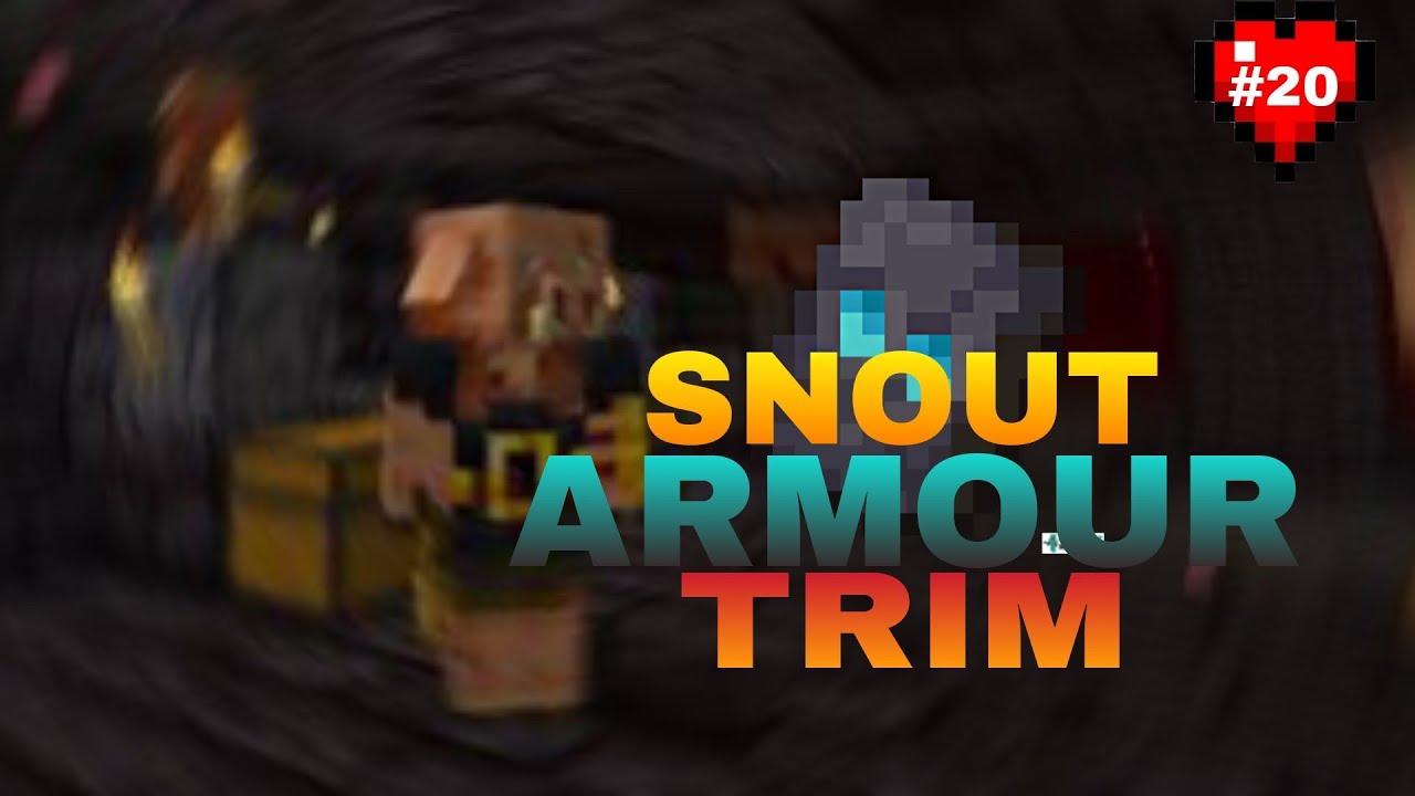 GETTING SNOUT ARMOUR TRIM // MINECRAFT SERVIVAL SERIES #20 - YouTube