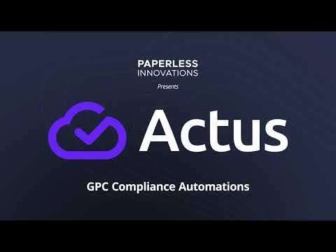 Actus GPC Compliance Automations for DoD - YouTube