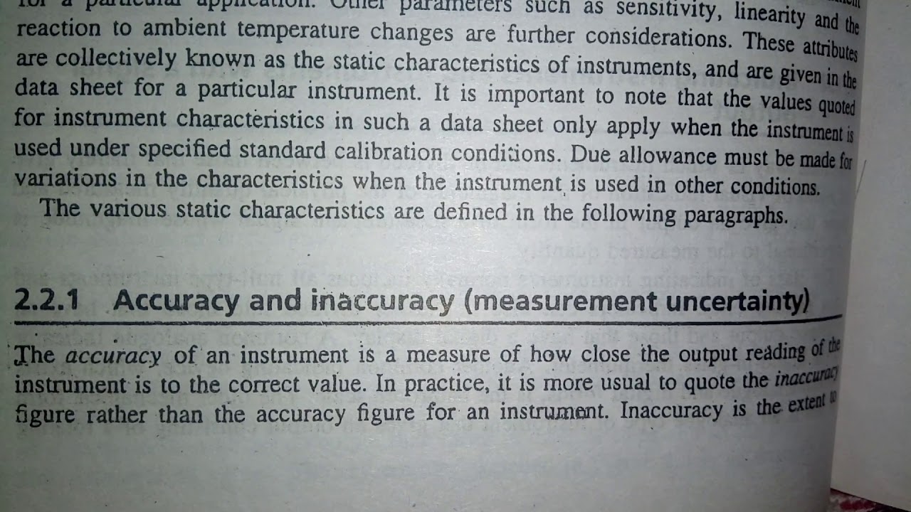 Accuray and inaccuracy of instruments - YouTube