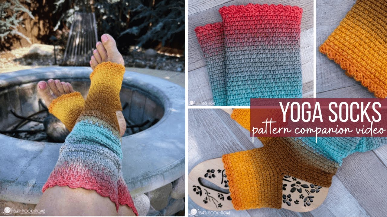 Yoga Sock Crochet Pattern Tutorial - YouTube