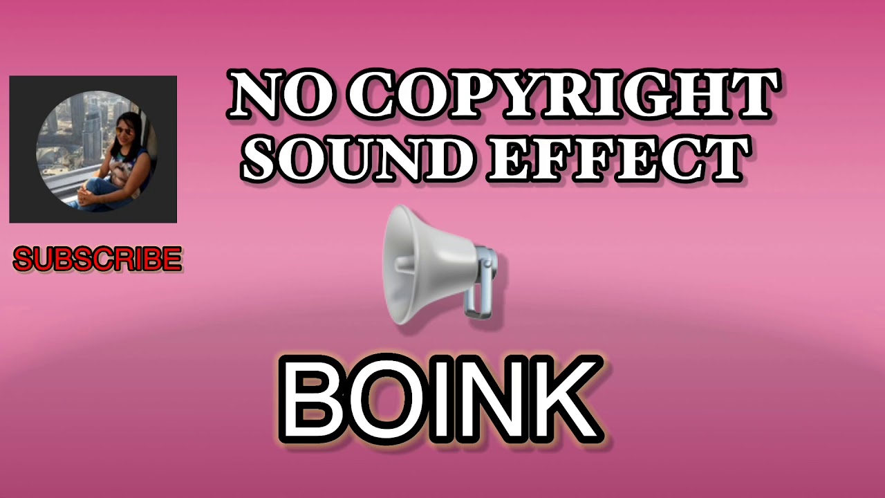 Boink Sound Effect - No Copyright | download in the description - YouTube