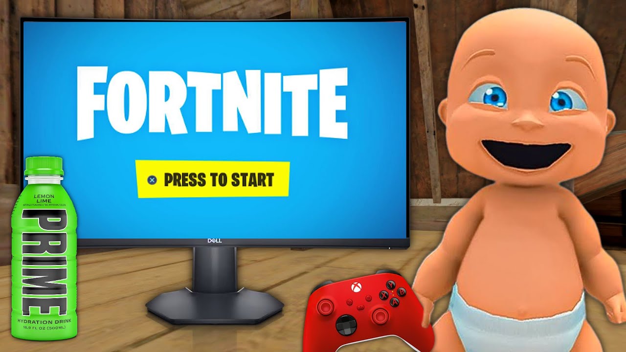 Baby Builds GAMING ROOM in Attic! - YouTube