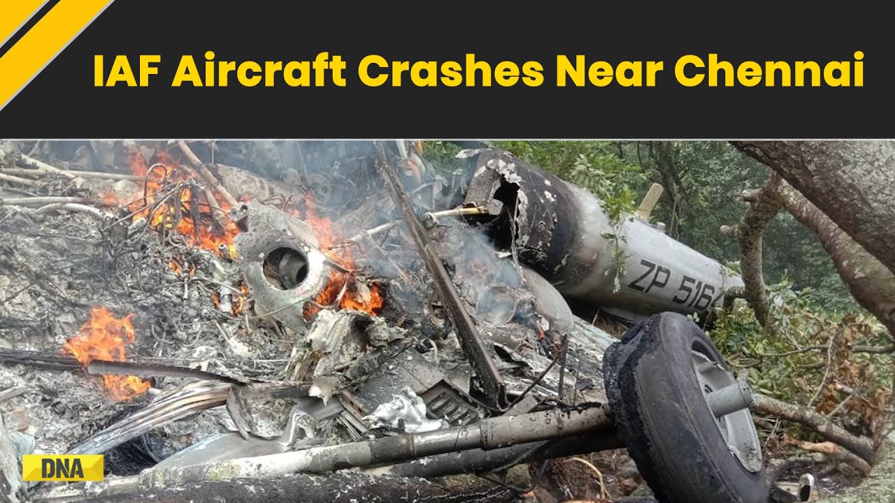 IAF Trainer Plane Crashes Near Chennai; Pilot Ejects in Time, Safe ...