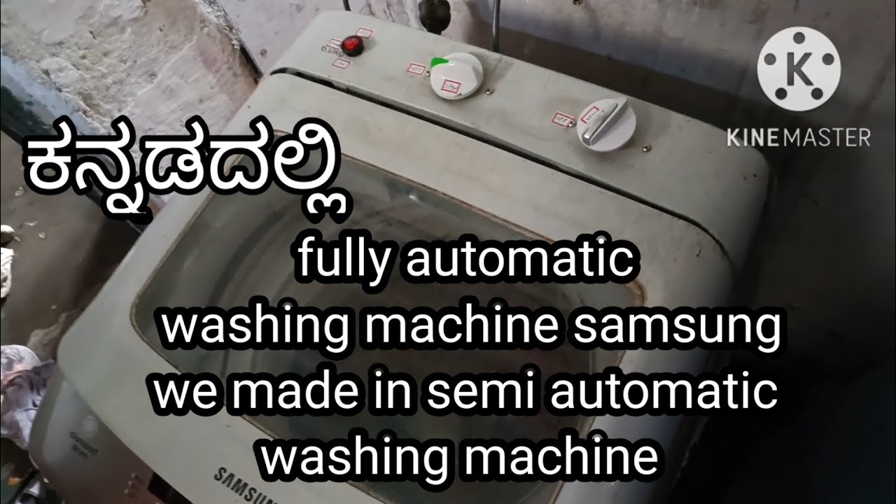 how to convert fully automatic washing machine to semi automatic ...