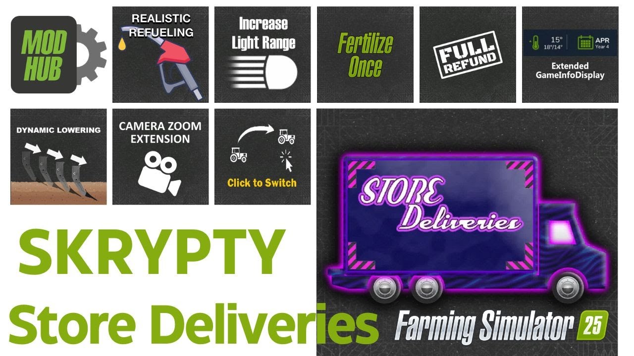 Store Deliveries do Farming Simulator 25 na Mod Hub - YouTube