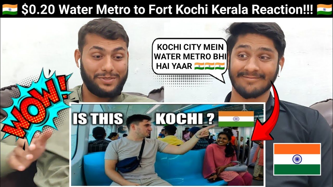 $0.20 Water Metro to Fort Kochi Kerala 🇮🇳 | REACTION!!! - YouTube