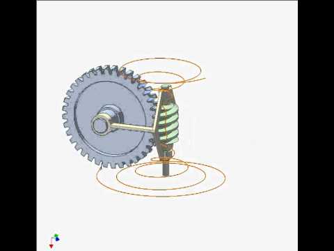 Worm Drive 8: Wheel rotating around worm locus - YouTube