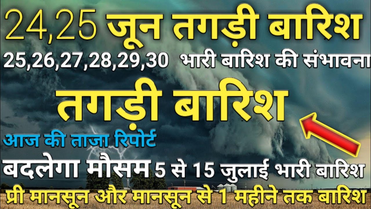 Rajasthan Ka Mausam Today | Rajasthan Mausam Ki Jankari | 23 june 2023 ...