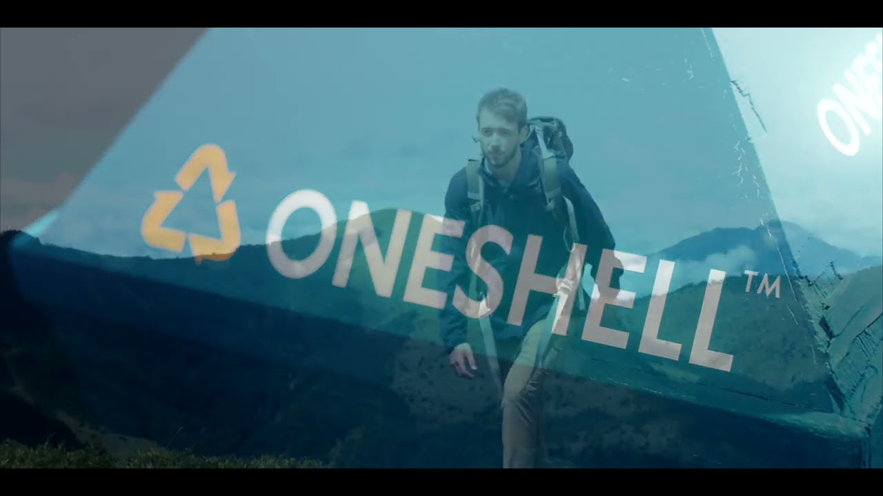 ONESHELL™ Recyclable Waterproof & Breathable Fabric - YouTube