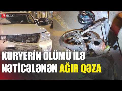 Gəncədə ağır qəza - Kuryer öldü - RTV