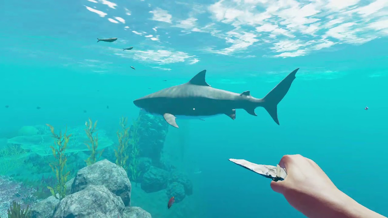 stranded deep how to kill a tiger shark - YouTube