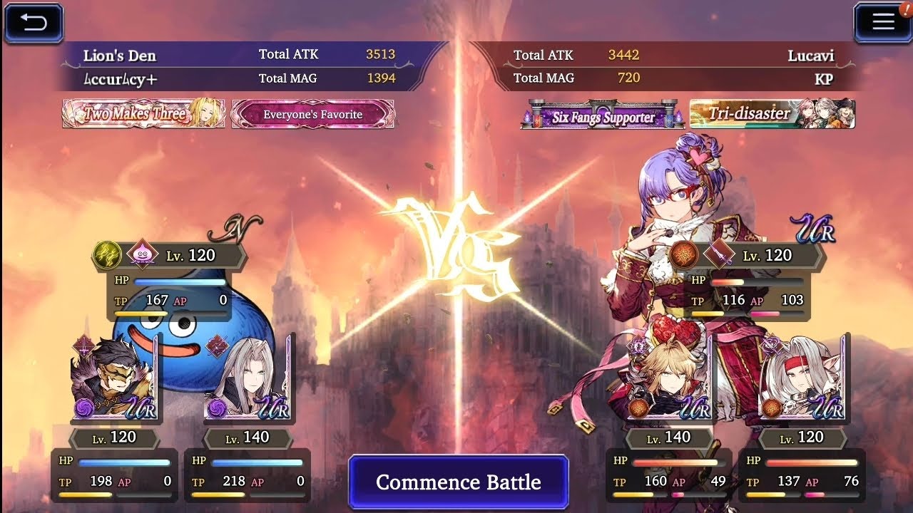 Limited Guild Battle (04/02/23) Lion's Den vs Lucavi - FFBE WotV - YouTube
