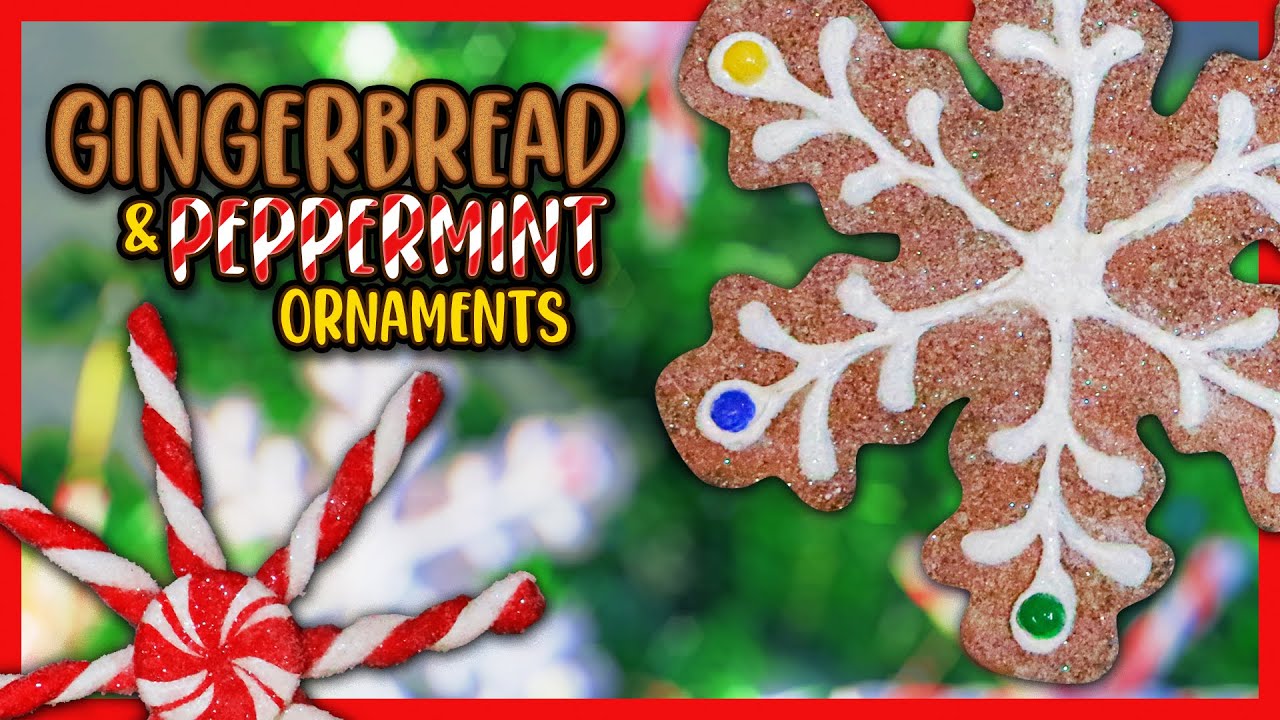 DIY Gingerbread and Candy Cane Snowflake Ornaments: A Fun Holiday Craft ...