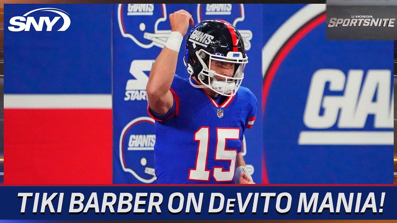 Tiki Barber talks Giants and Tommy DeVito mania, plus Zach Wilson vs Houston | SportsNite | SNY ...