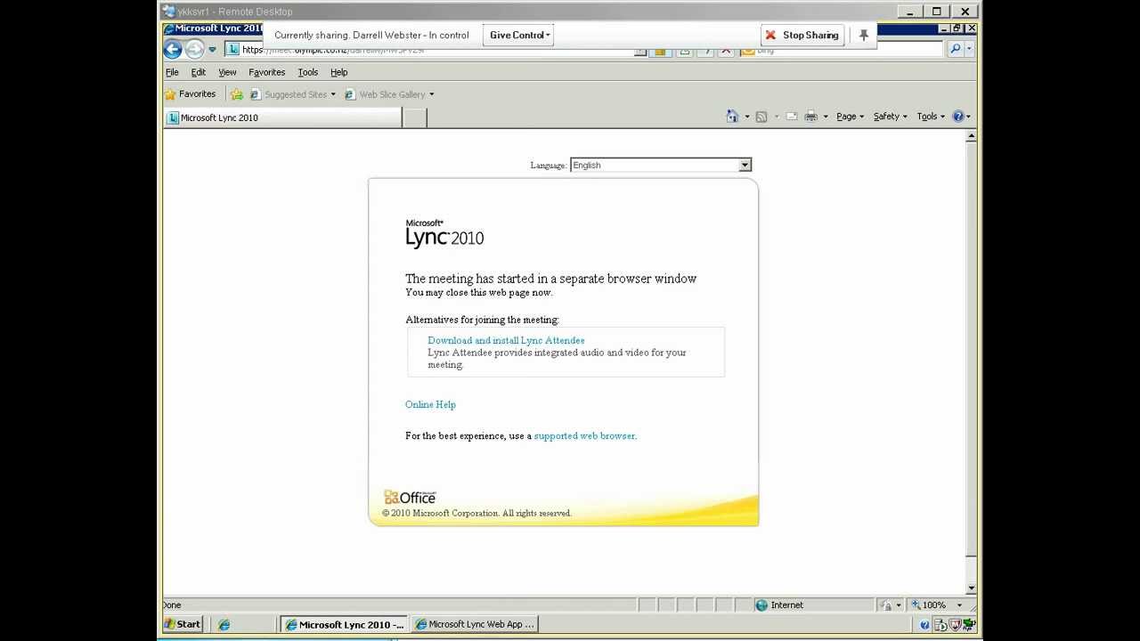 Lync Remote Support - Web App Install-1.mp4 - YouTube