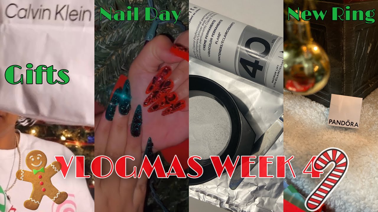 A Hectic Vlogmas | Nails + New Gifts + Wig Bleaching + Venting - YouTube