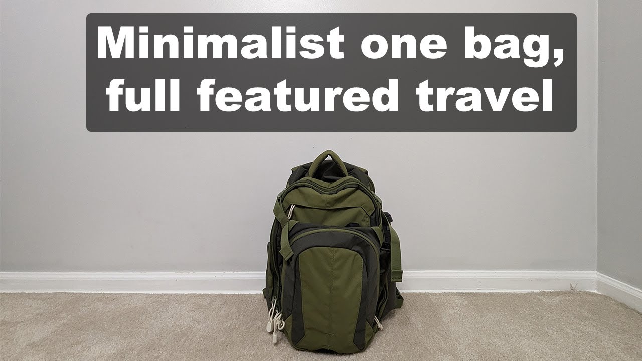 Jeremy vs. Packing for a trip! (minimalist one bag, full featured ...