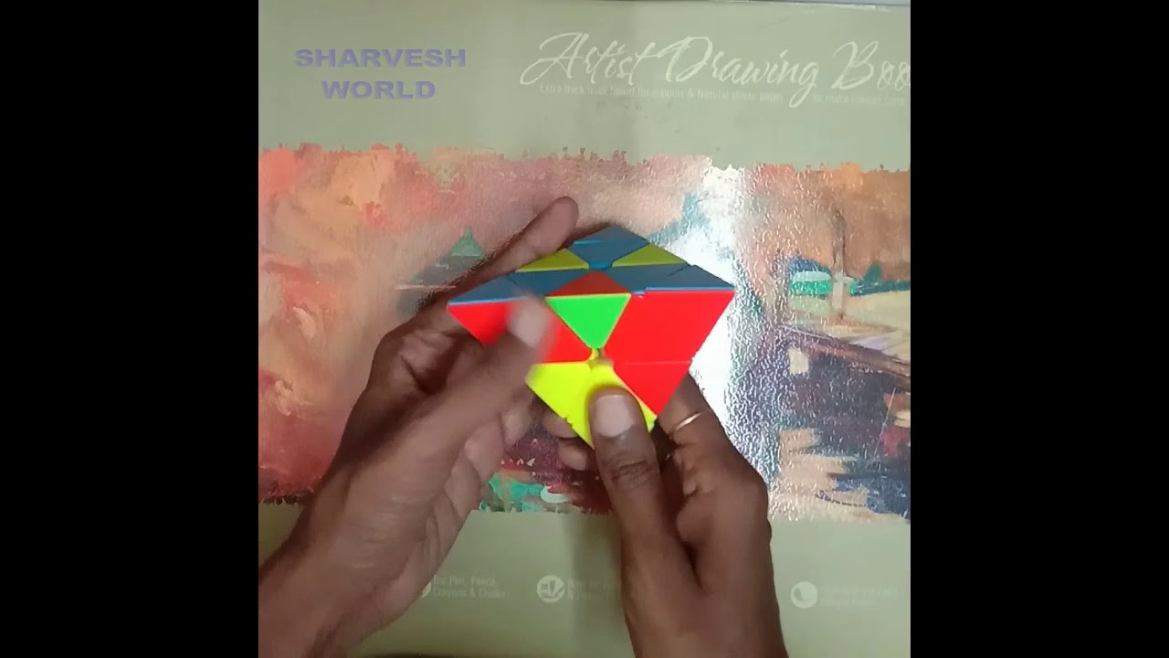 #Solve Pyramid Cube 2020 # Simple Pyramid Cube 2020 # 1 minute of ...