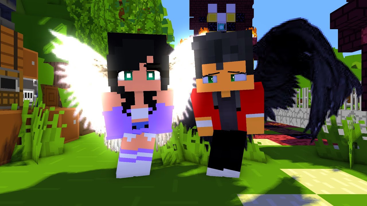Poi poi poi dance aphmau angel Vs aaron dark angel couple -minecraft animation#shorts # ...