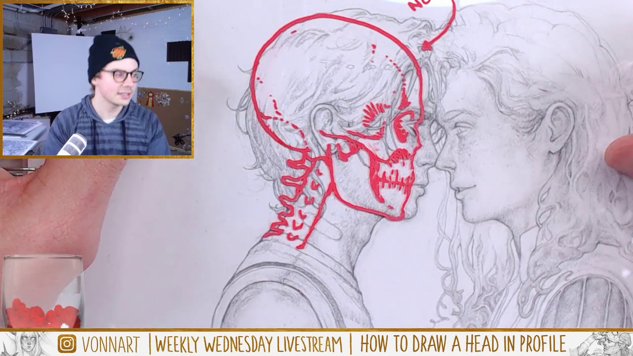 Stream: How to Draw a Head in Profile - YouTube