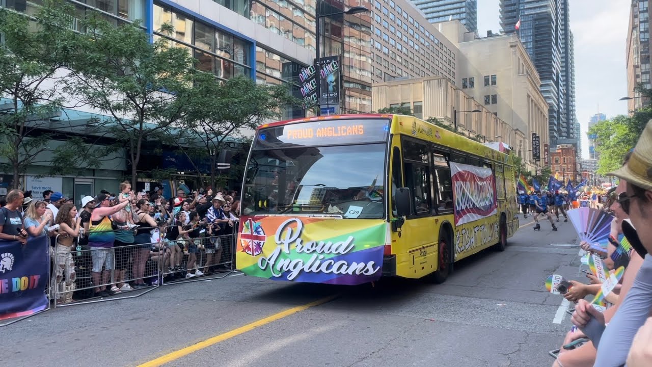 Toronto Pride Parade Celebration Along Yonge Street in Downtown Toronto ...