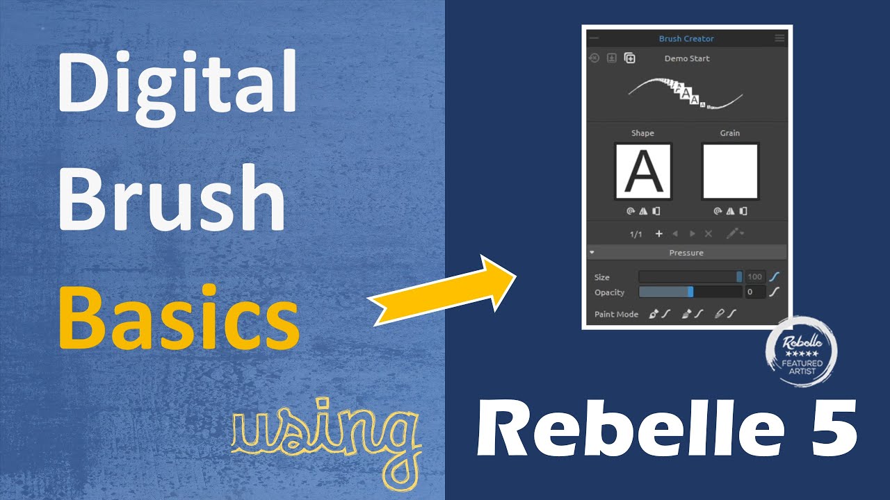 Digital Brush Basics - With Rebelle 5 - YouTube