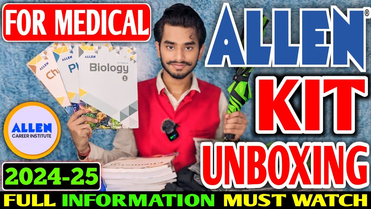 🔴ALLEN KIT UNBOXING FOR NEET 2025 | ALLEN KIT UNBOXING NEET | ALLEN ...