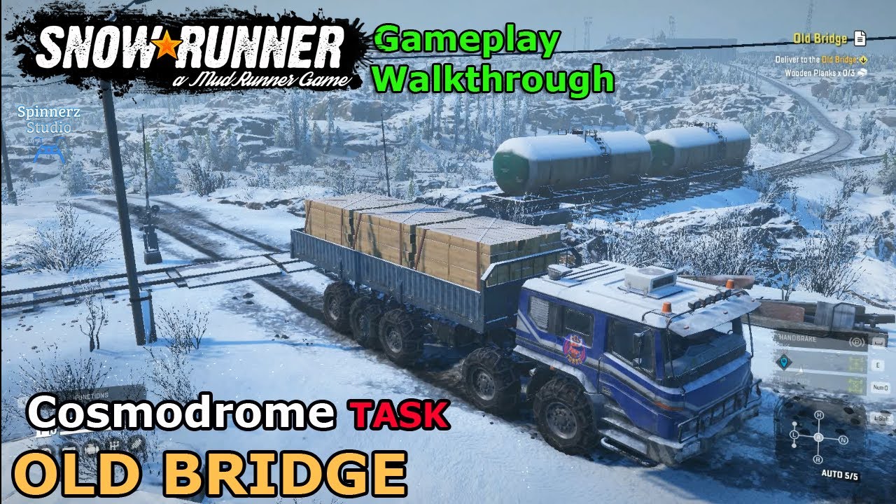 SnowRunner - Old Bridge | Cosmodrome Task - Amur, Russia - Phase 4 ...