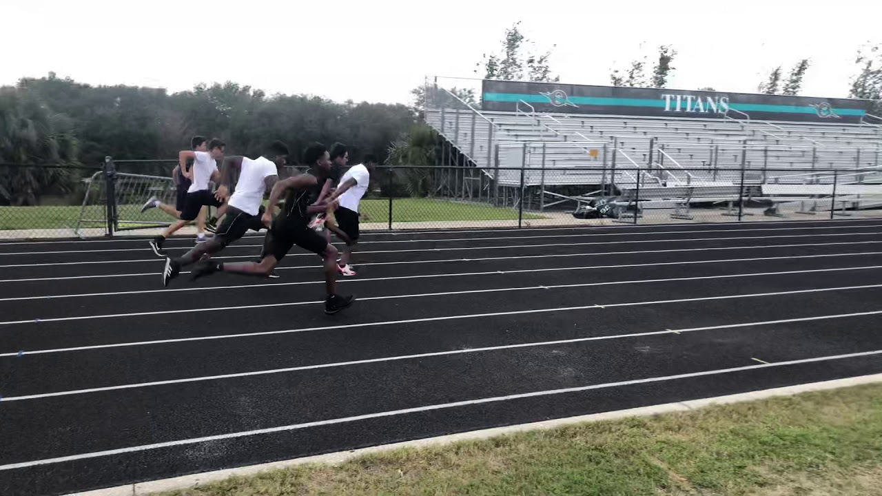 Olympia Feb 6 100 meter workouts - YouTube