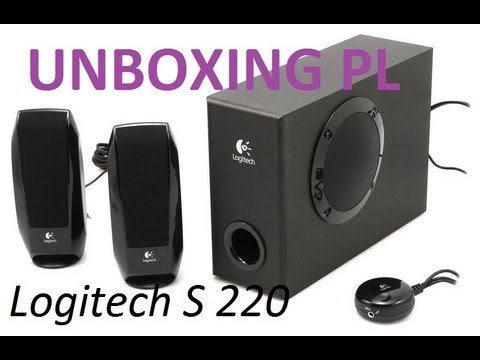 LOGITECH S220 Speakers - UNBOXING PL - YouTube