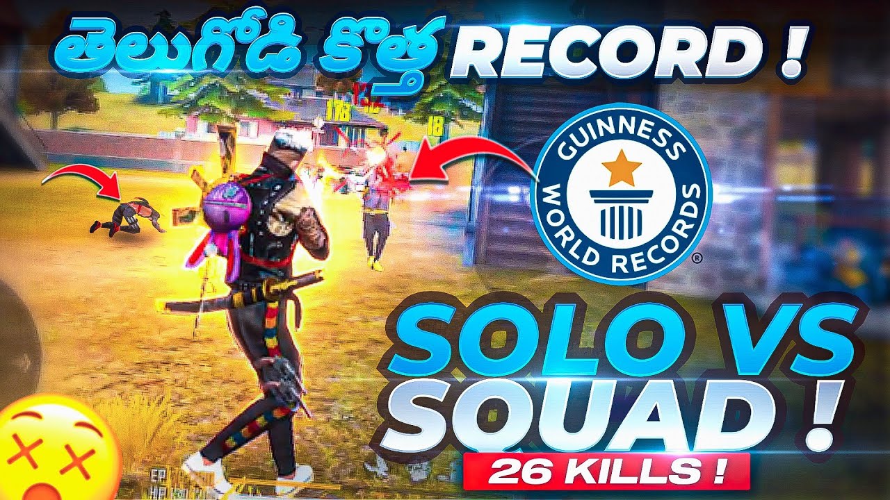 Try to Create New Most Kill World Record in Solo vs Squad Gameplay ...